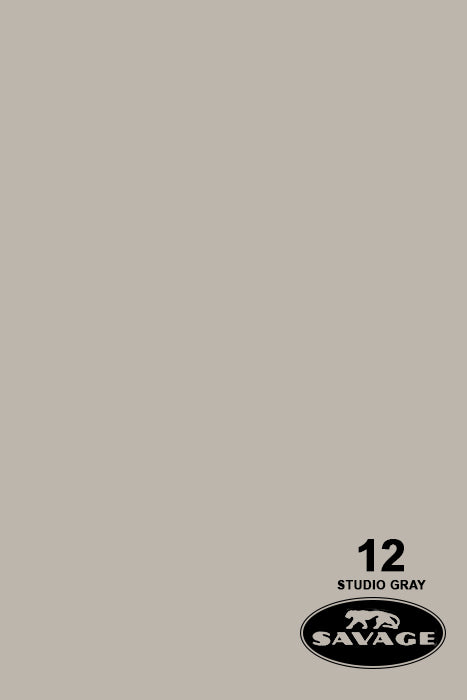 Savage Widetone Seamless Background Paper (#12 Studio Gray, 9ft x 36ft — Shuttermaster pro